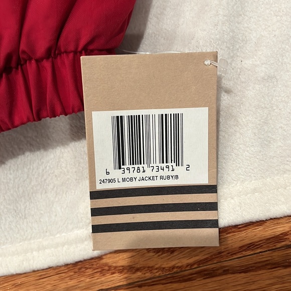 adidas | Jackets & Coats | Adidas Vintage 9s Moby Red Quilted Puffer ...